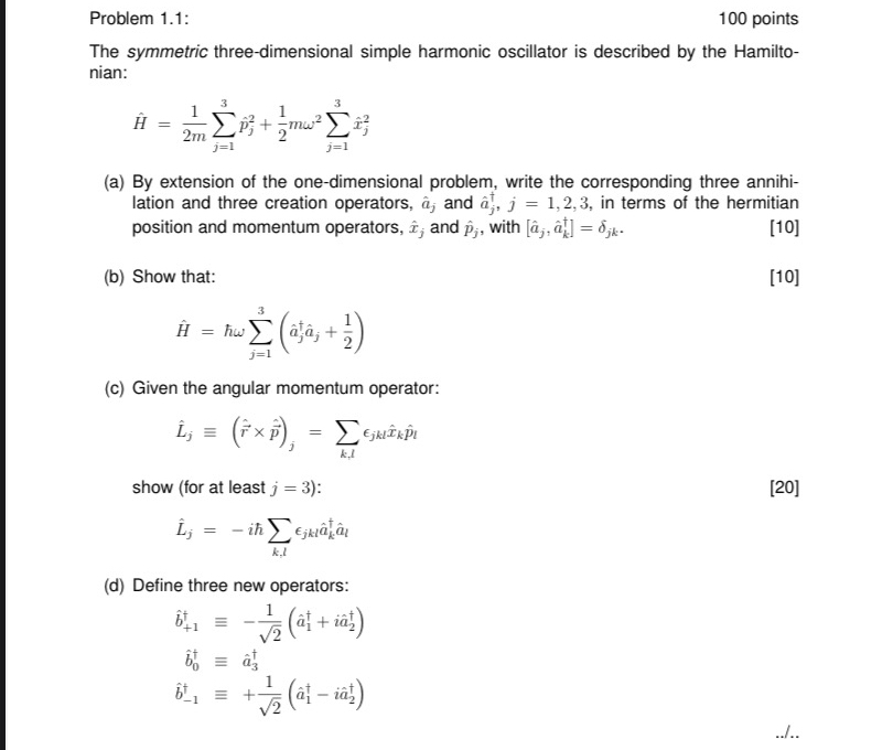 Solved Problem 1.1:100 ﻿pointsThe symmetric | Chegg.com