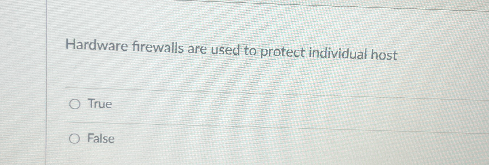 Solved Hardware firewalls are used to protect individual | Chegg.com