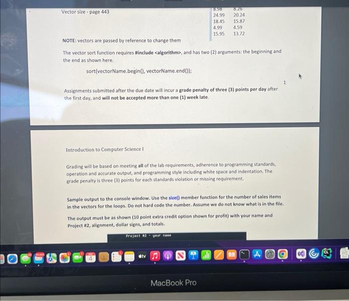 Solved complete lab project #2 make sure its c++ and can run | Chegg.com