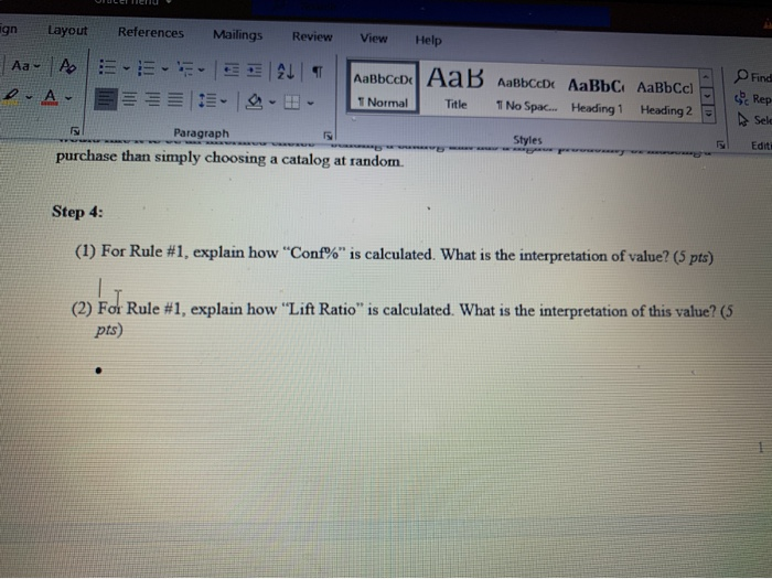 View Help ign Layout References Mailings Review Aa A | Chegg.com