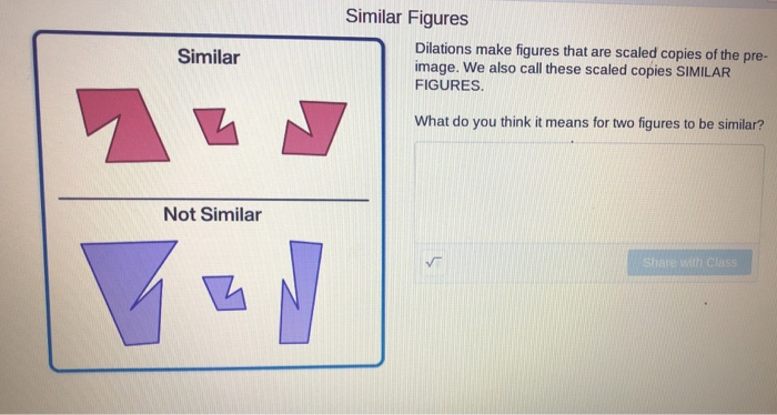 Solved Similar Similar Figures Dilations make figures that | Chegg.com
