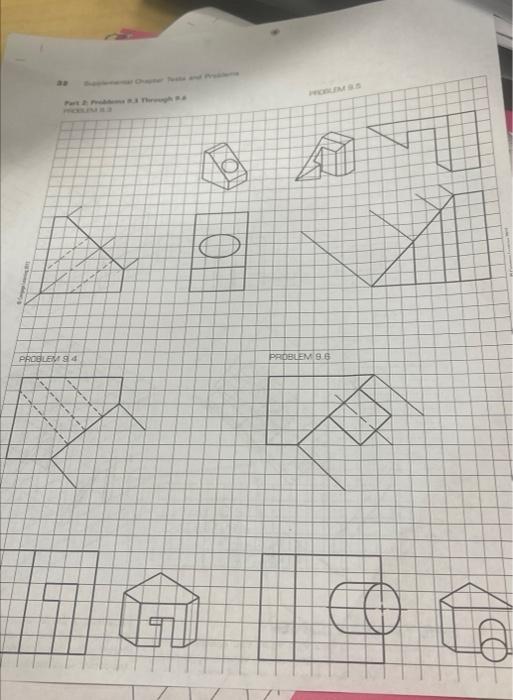 Solved draw missing auxiliary views | Chegg.com