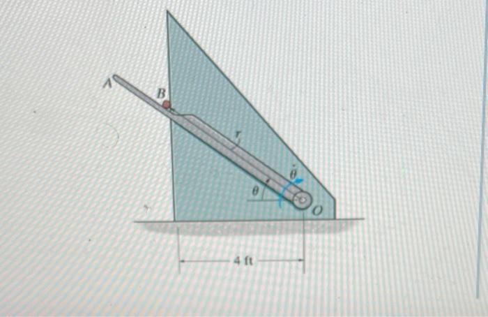 Solved It arm OA rotates with a constant clockwise angular | Chegg.com