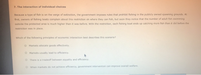 Solved Which of the following principles of economic | Chegg.com