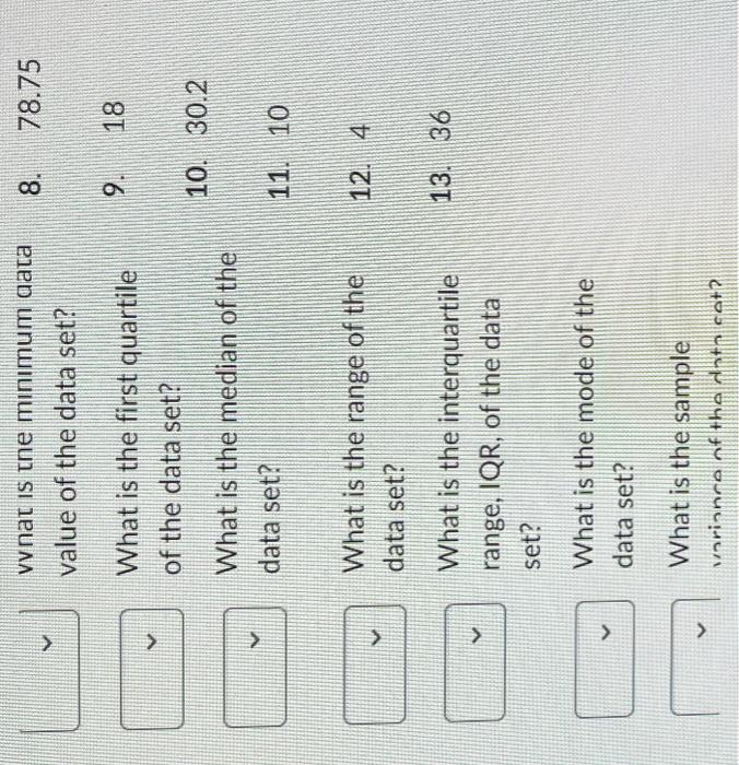 Solved Statistics Exam Score for 20 students What is the | Chegg.com