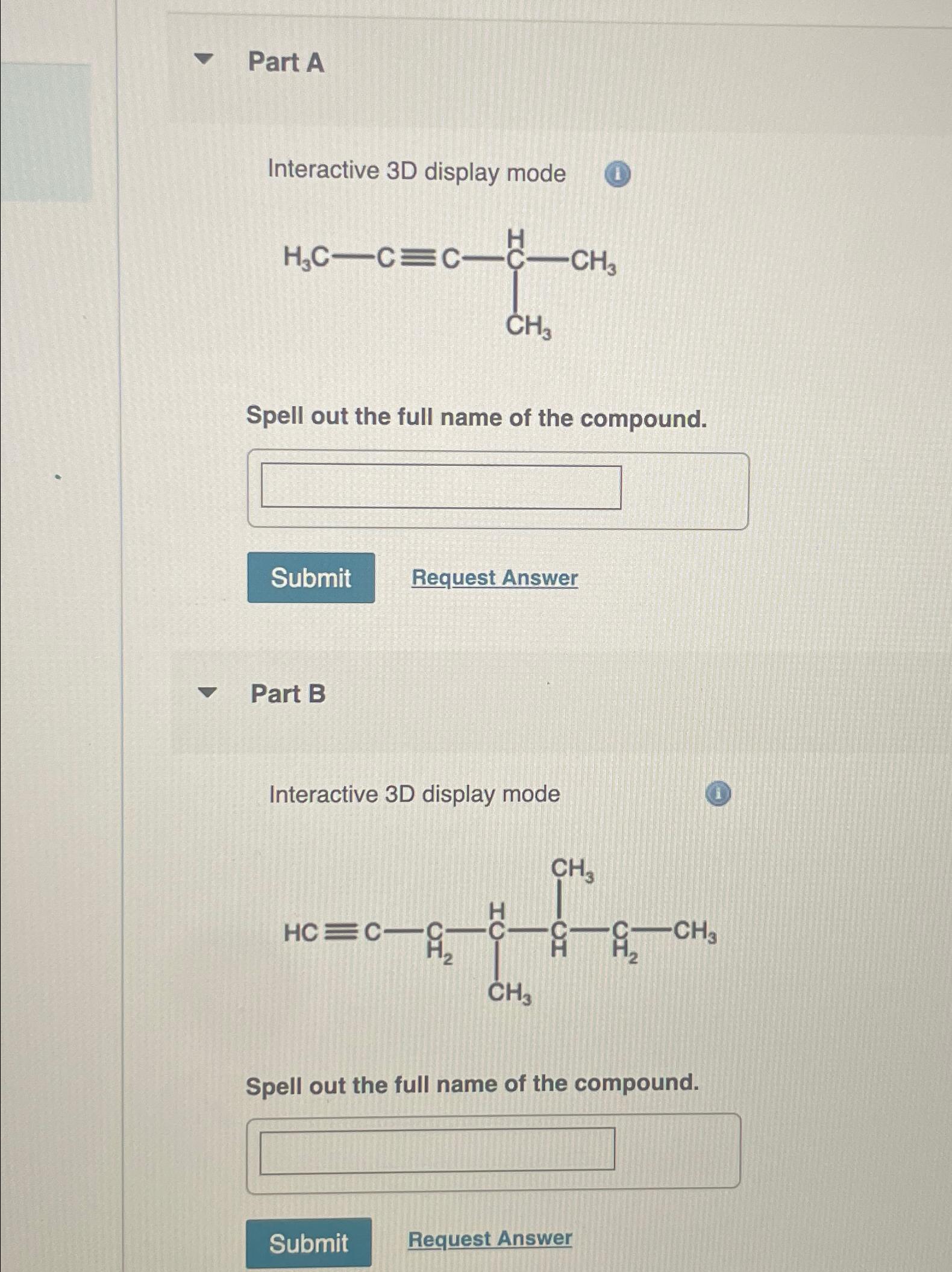 Solved Part AInteractive 3D display modeSpell out the full | Chegg.com