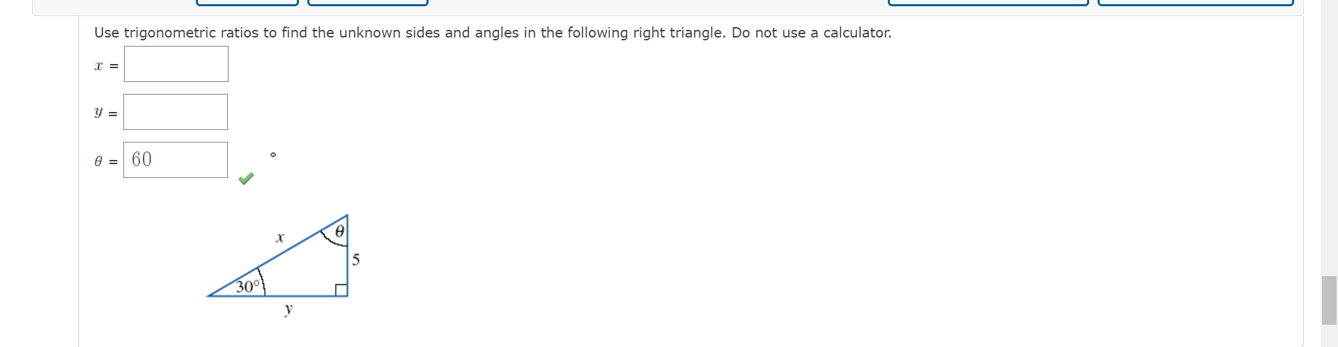 Solved Use trigonometric ratios to find the unknown sides | Chegg.com