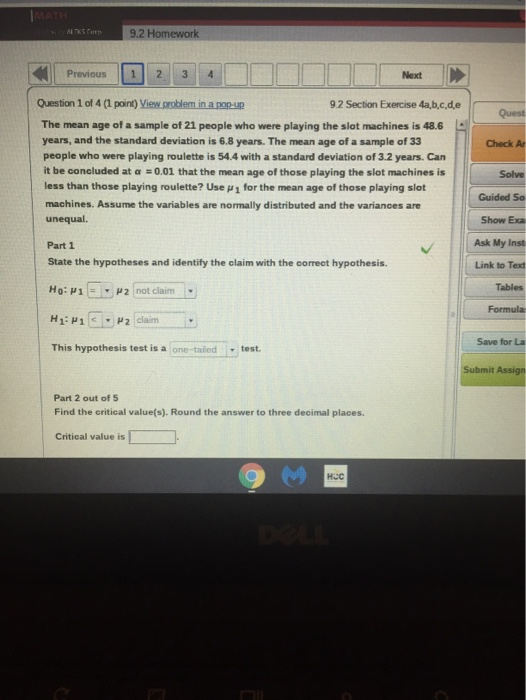 Solved IMATH 9.2 Homework Previous 2 3 4 Quest Check A | Chegg.com