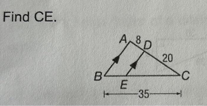 Solved Find CE. | Chegg.com