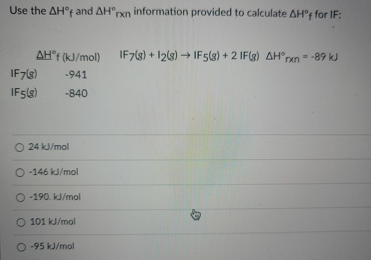 Solved Use the standard reaction enthalpies given below to | Chegg.com