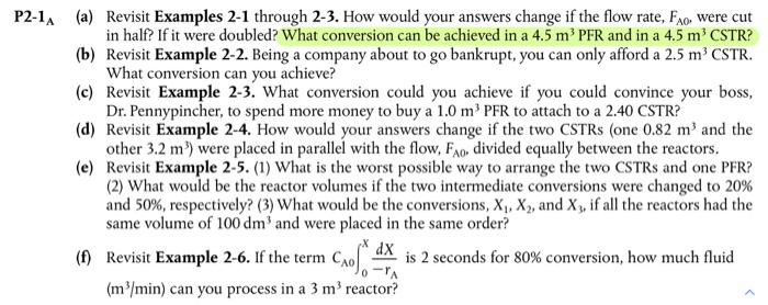 Solved P2-14 (a) Revisit Examples 2-1 through 2-3. How would | Chegg.com