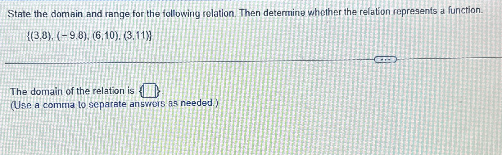 Solved State the domain and range for the following | Chegg.com
