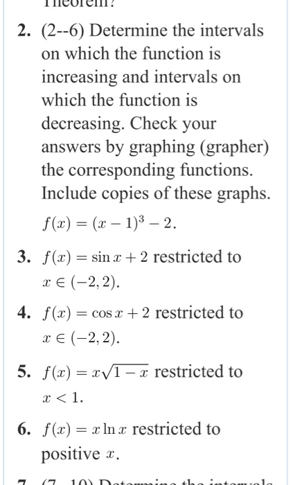 Solved 4. f(x) = cos x + 2 restricted to X € (-2,2). | Chegg.com