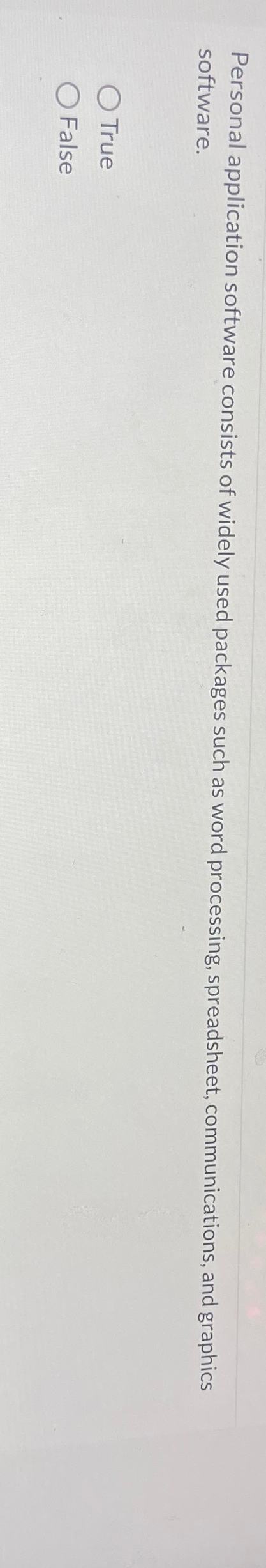 Solved Personal application software consists of widely used | Chegg.com