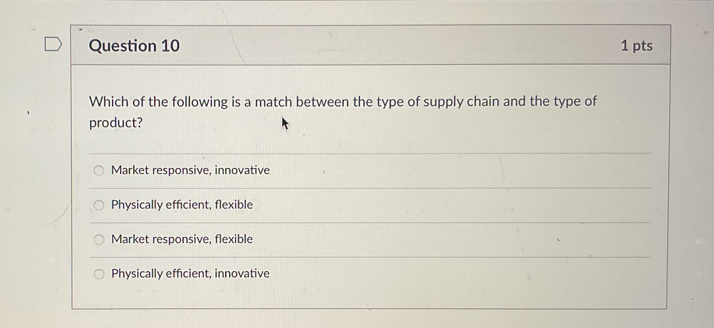 Solved Question 101ptsWhich of the following is a match | Chegg.com