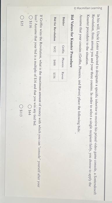 In his will, Uncle Lester neglected to designate a | Chegg.com