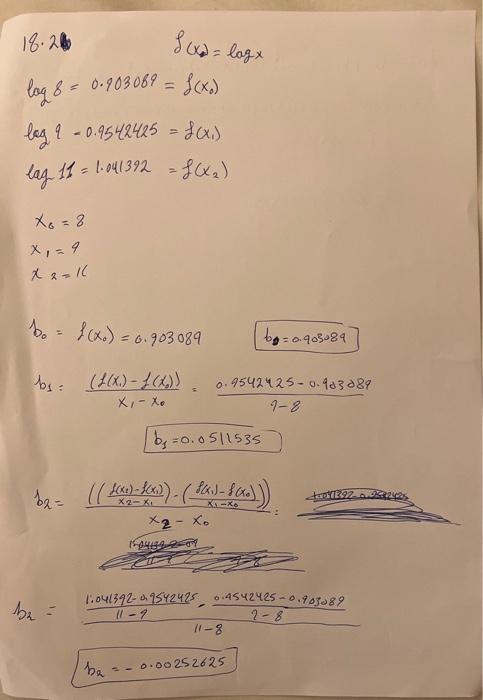 Solved 18.1 Estimate the common logarithm of 10 using linear | Chegg.com