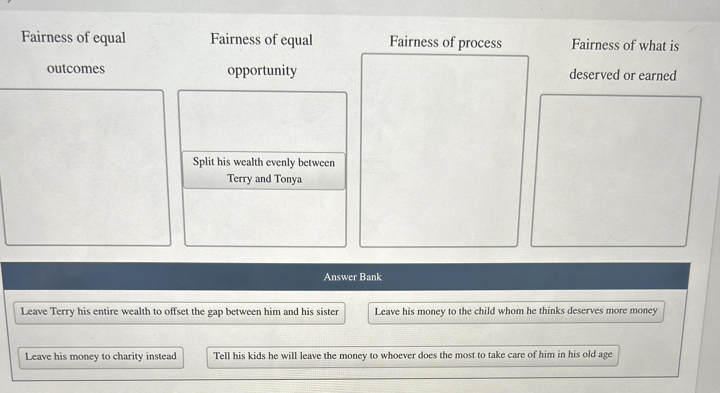 Solved Fairness of equaloutcomesFairness of | Chegg.com