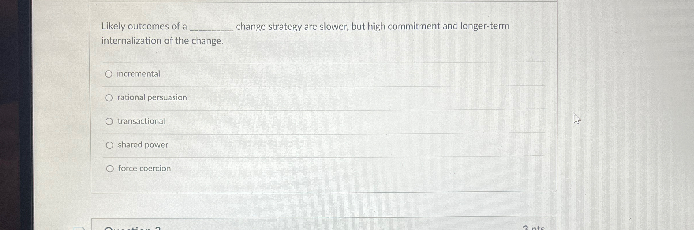 Solved Likely outcomes of a q, ﻿change strategy are slower, | Chegg.com