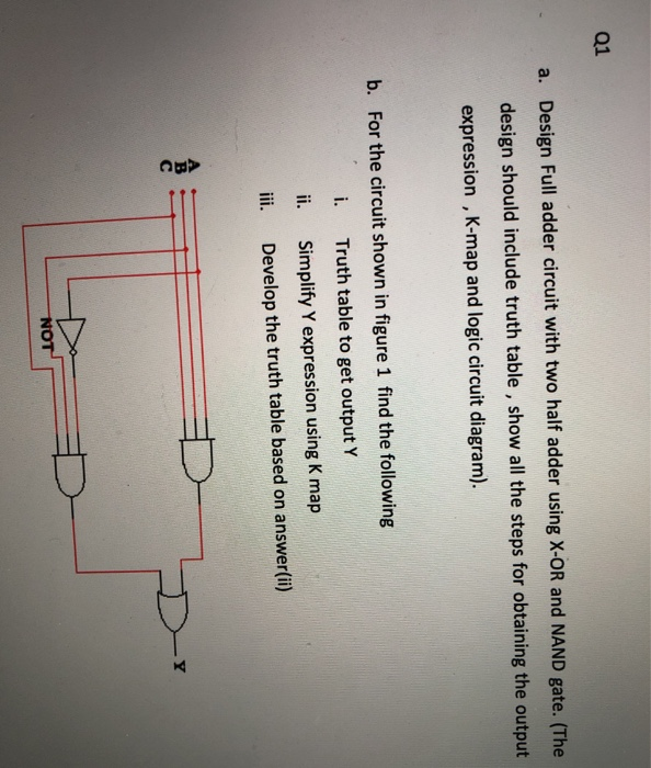 Circuit Diagram Of Full Adder Using Half Circuit Diagram
