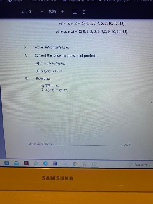 Solved 2 / 2 100% Ø 1.0 Introduction Answer the questions | Chegg.com