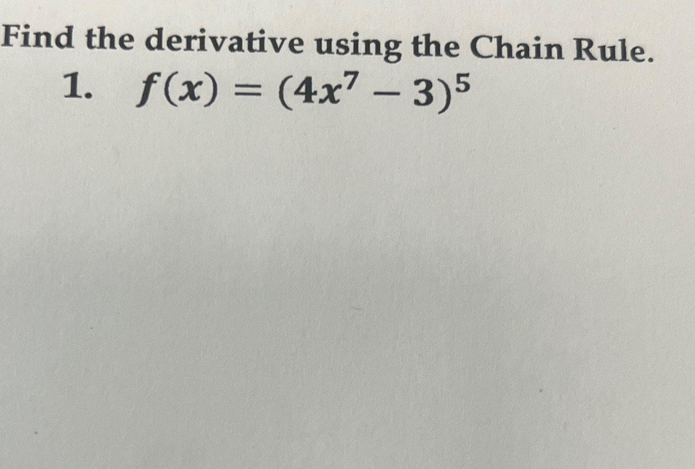 Solved Find the derivative using the Chain | Chegg.com