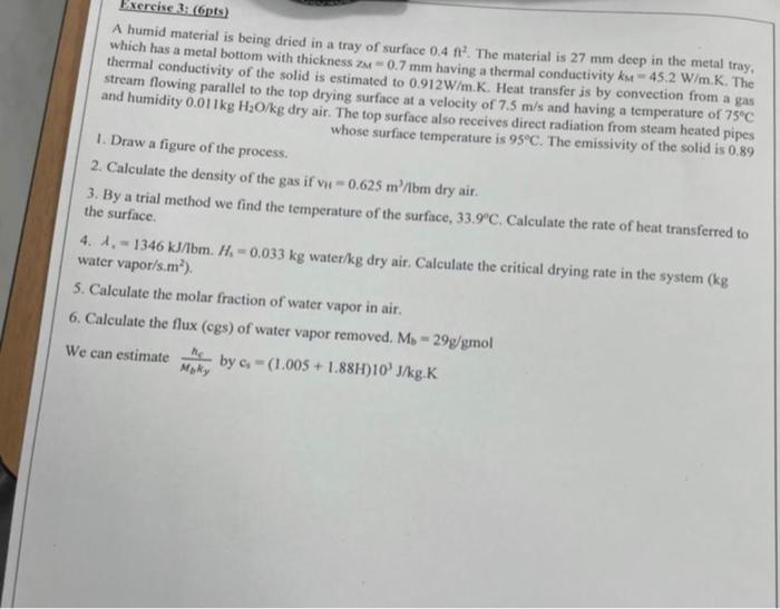 Combined convection, radiation and convection heat | Chegg.com