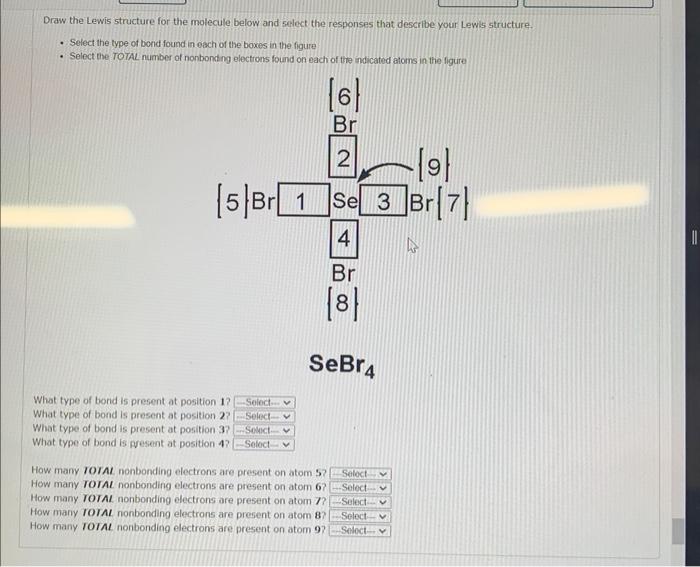 Solved Draw the Lewis structure for the molecule below and | Chegg.com