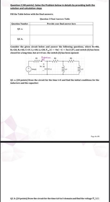 Solved Question 2 [40 pointsl: Solve the Problem below in | Chegg.com