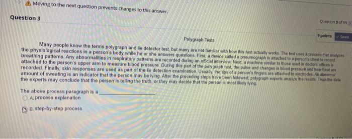 Solved Polygraph Tests Many people know the terms polygraph | Chegg.com