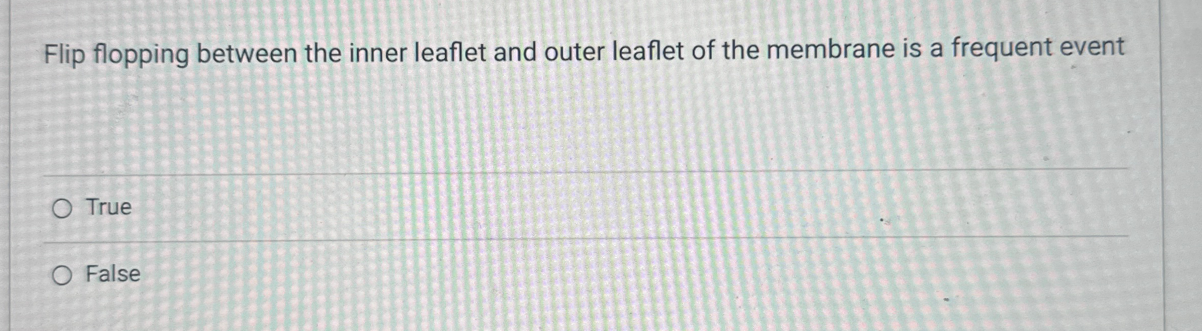 Solved Flip flopping between the inner leaflet and outer | Chegg.com