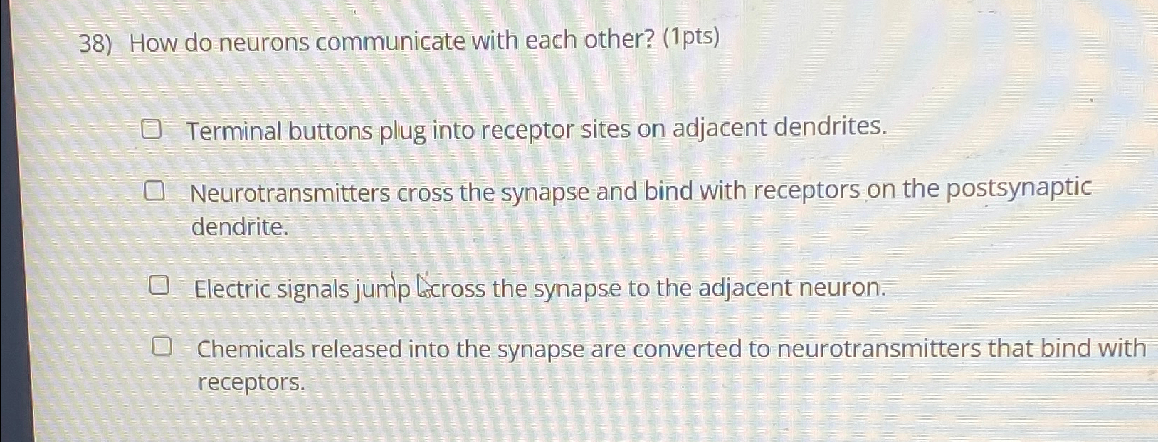 Solved How do neurons communicate with each other? | Chegg.com