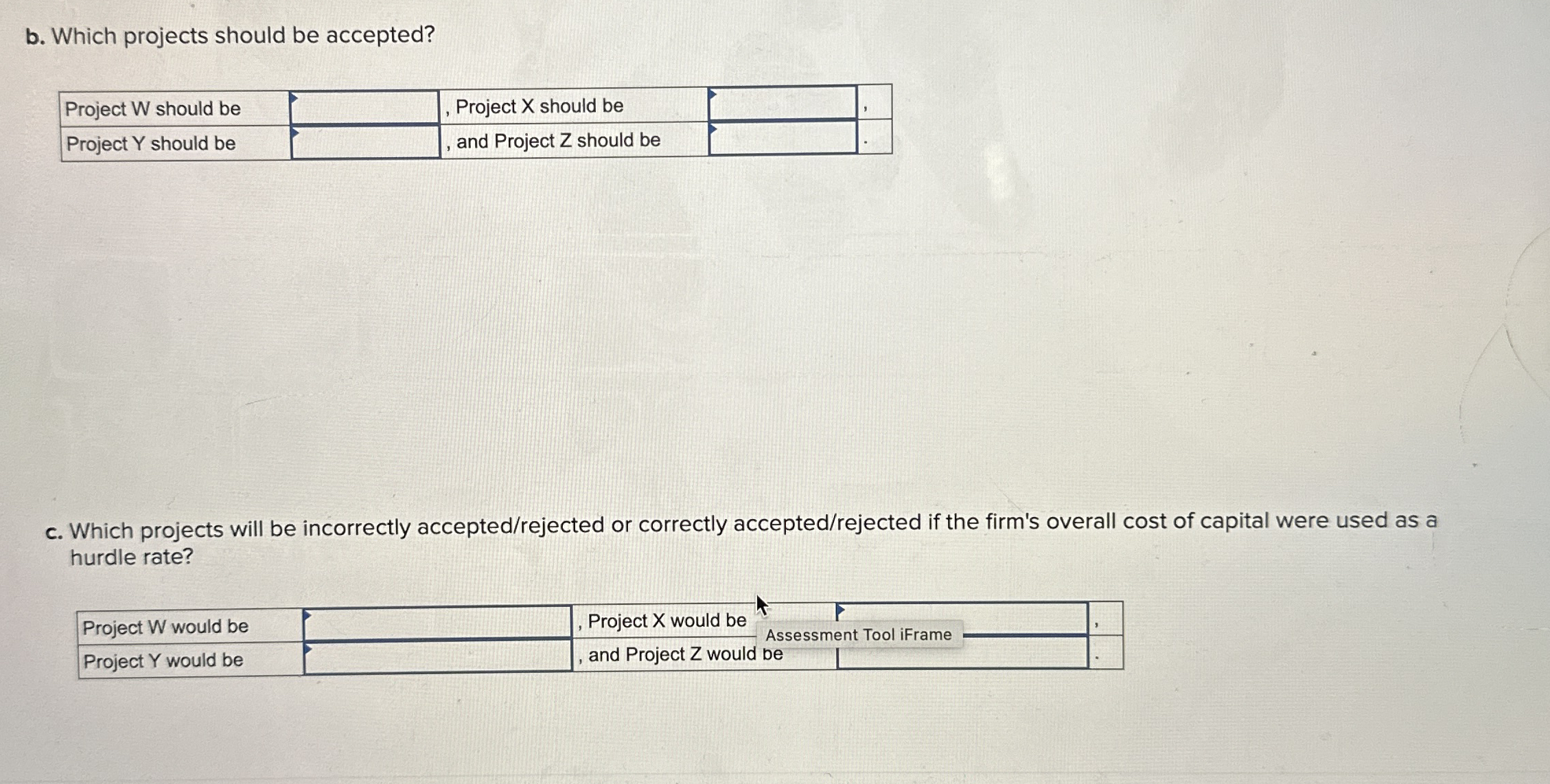 Solved b. ﻿Which projects should be accepted?\table[[Project | Chegg.com