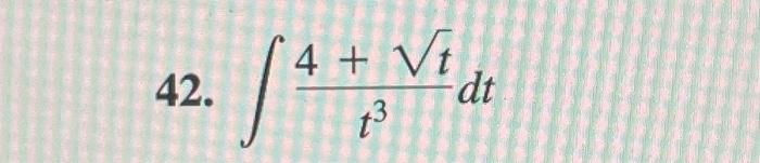 Solved Finding Indefinite Integrals In Exercises 25-70, find | Chegg.com