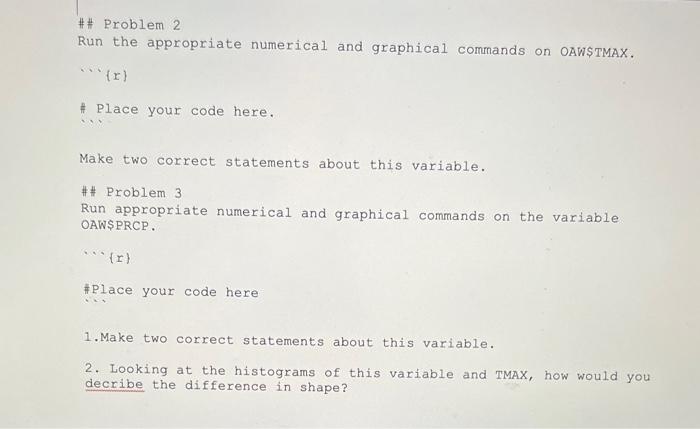 Problem 1 Run The Command Str On The Dataframe 