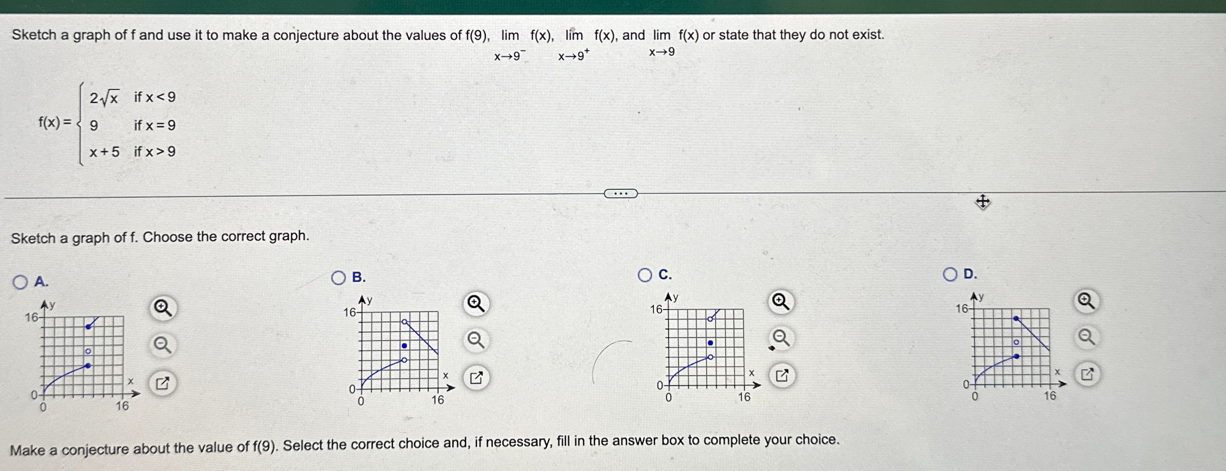Solved Sketch a graph of f ﻿and use it to make a conjecture | Chegg.com