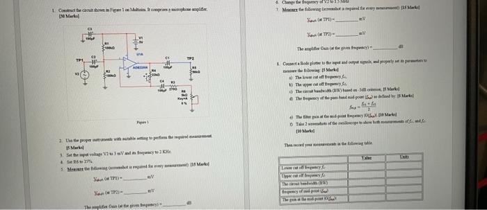 Solved 1. Construct the circuit shown in Figure 1 on | Chegg.com