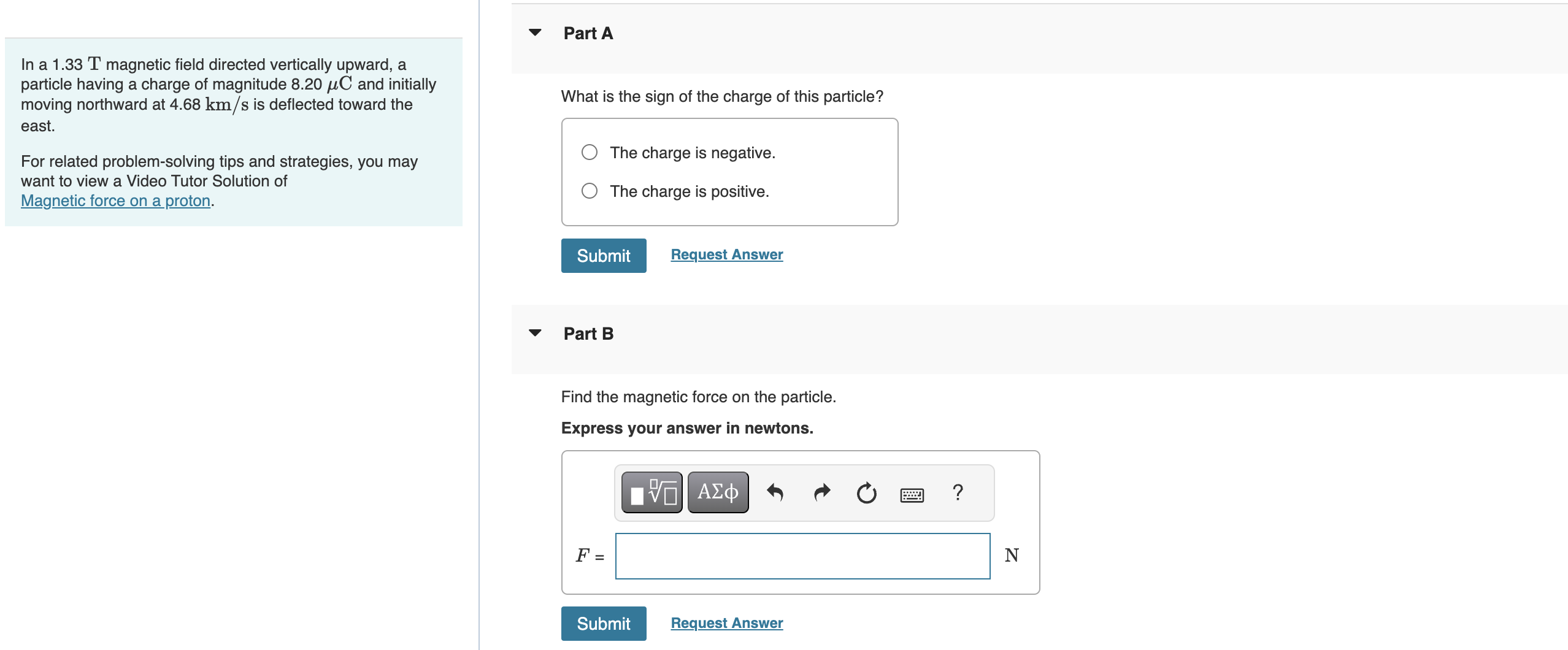 Solved Part AIn a 1.33 T ﻿magnetic field directed vertically | Chegg.com