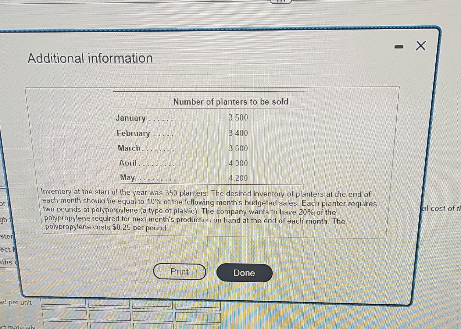 Solved or Unit sales Plus: Desired ending inventory Total | Chegg.com
