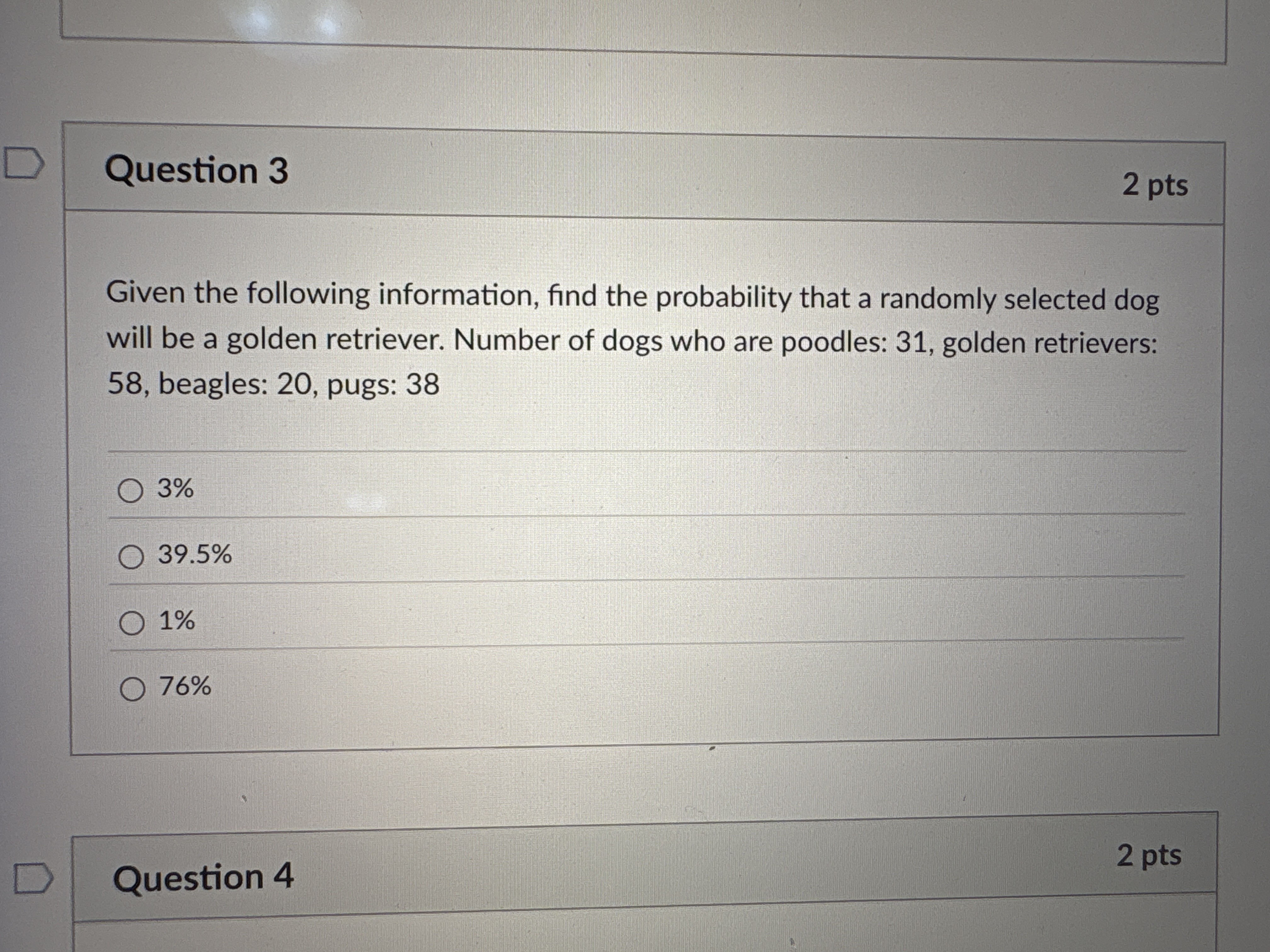 Solved Question 3Given the following information, find the | Chegg.com