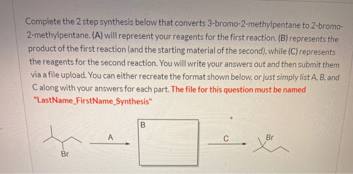 Solved Complete the 2 step synthesis below that converts | Chegg.com