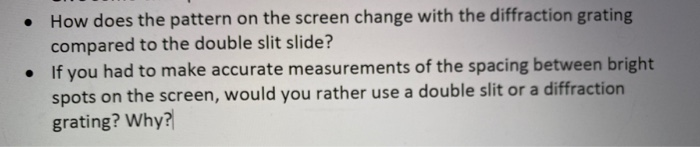 Solved How does the pattern on the screen change with the | Chegg.com