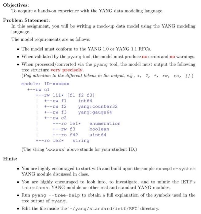 Objectives: To acquire a hands-on experience with the | Chegg.com