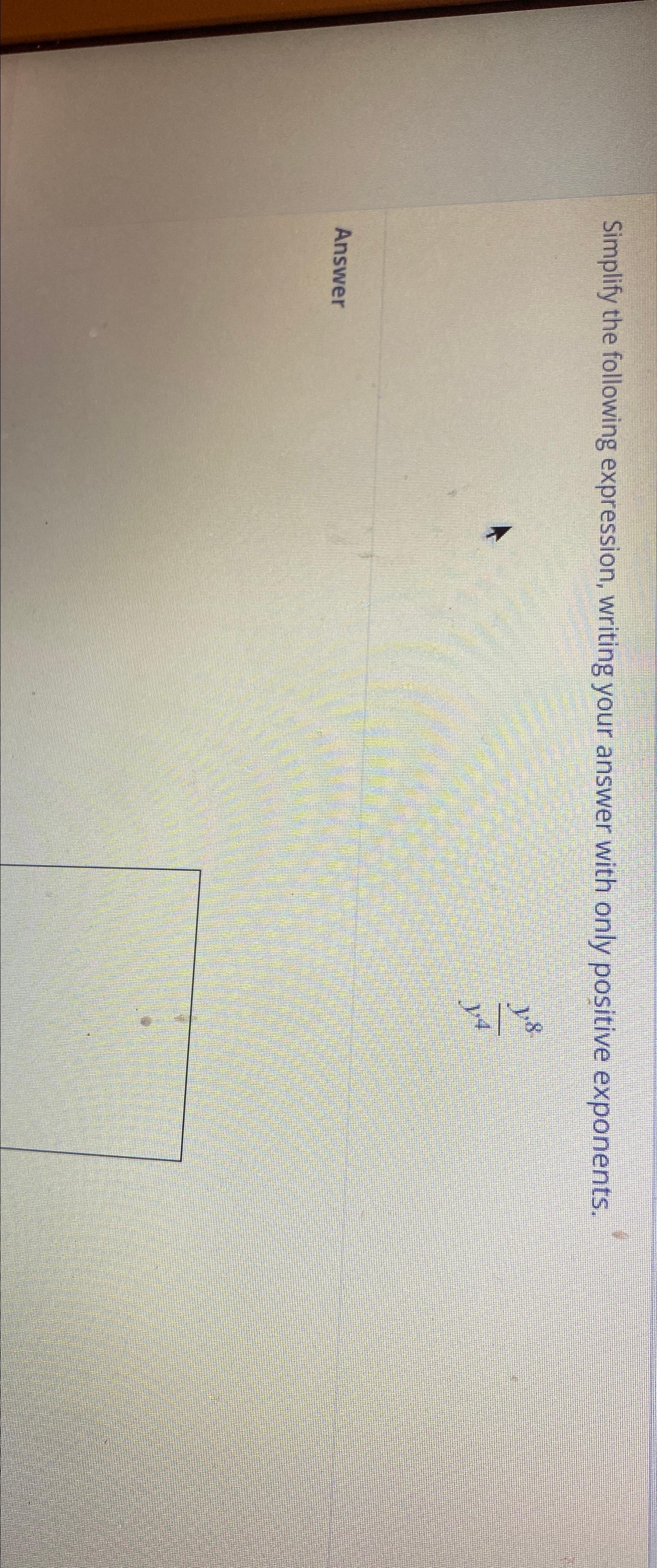 Solved Simplify the following expression, writing your | Chegg.com