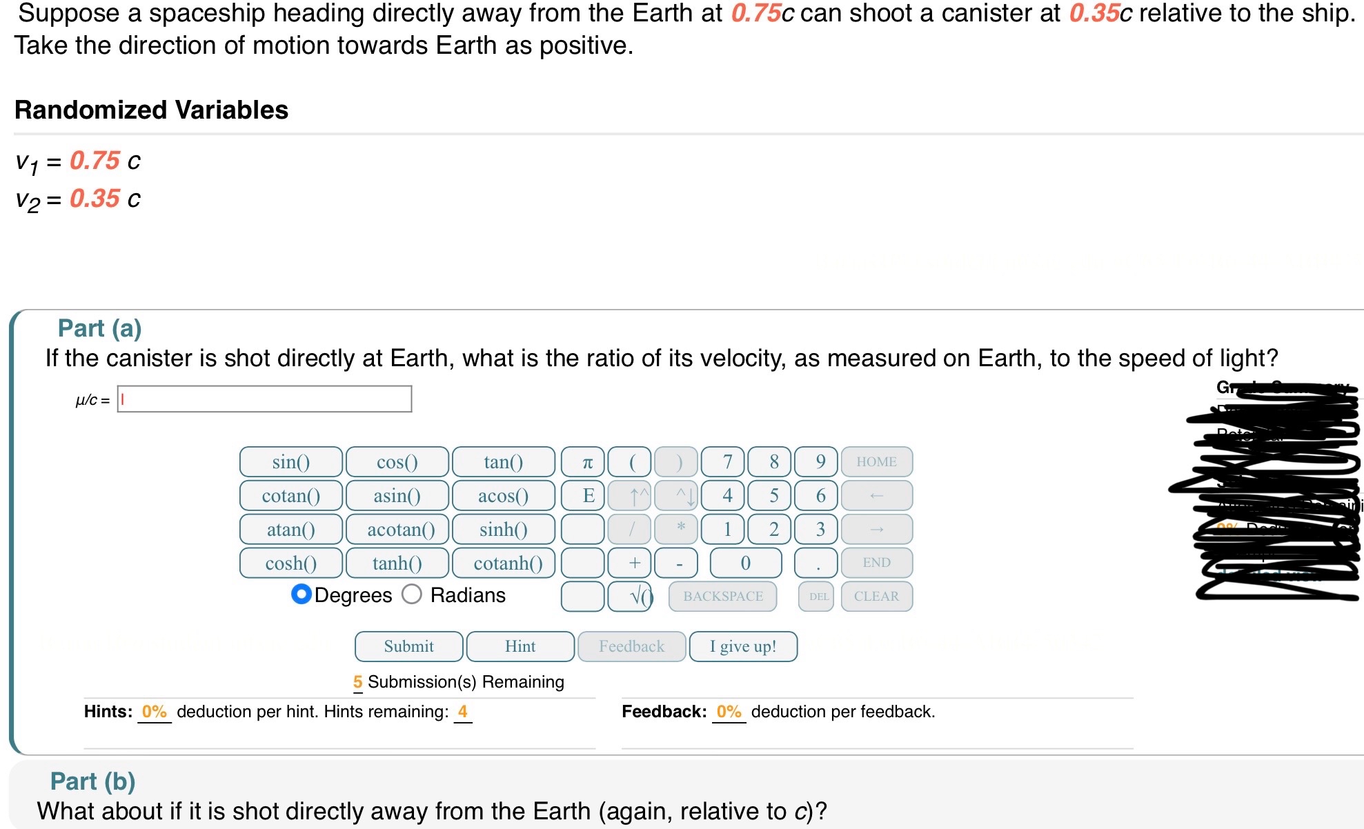 Solved Suppose a spaceship heading directly away from the | Chegg.com