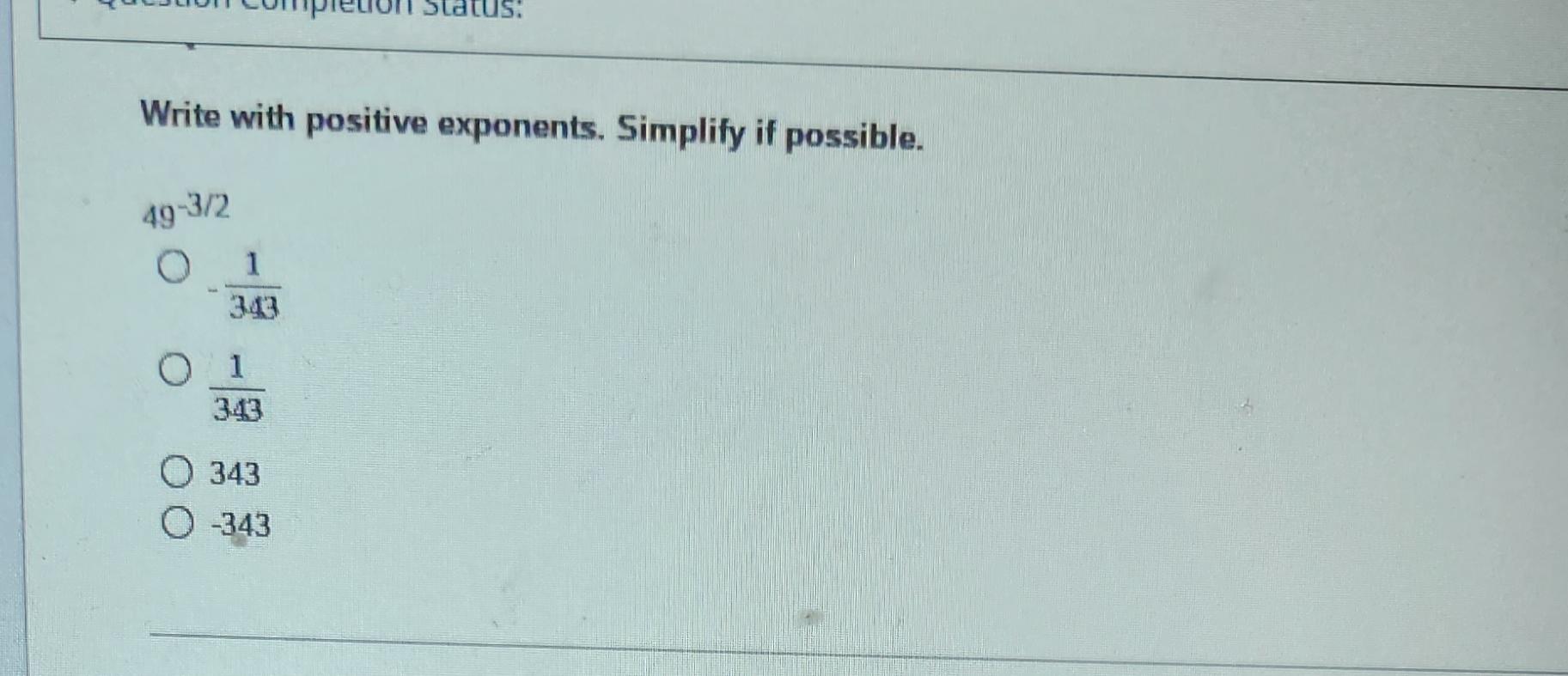 Solved Write with positive exponents. Simplify if | Chegg.com