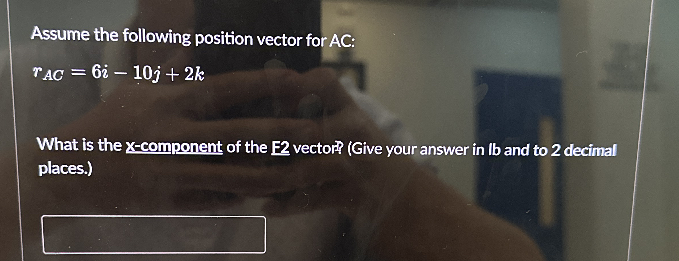 Solved Assume the following position vector for AC | Chegg.com