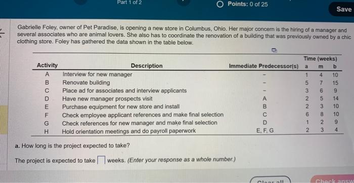 Solved Gabrielle Foley, owner of Pet Paradise, is opening a | Chegg.com