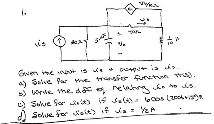 Solved 1. given the input is Solved 1. given the input is