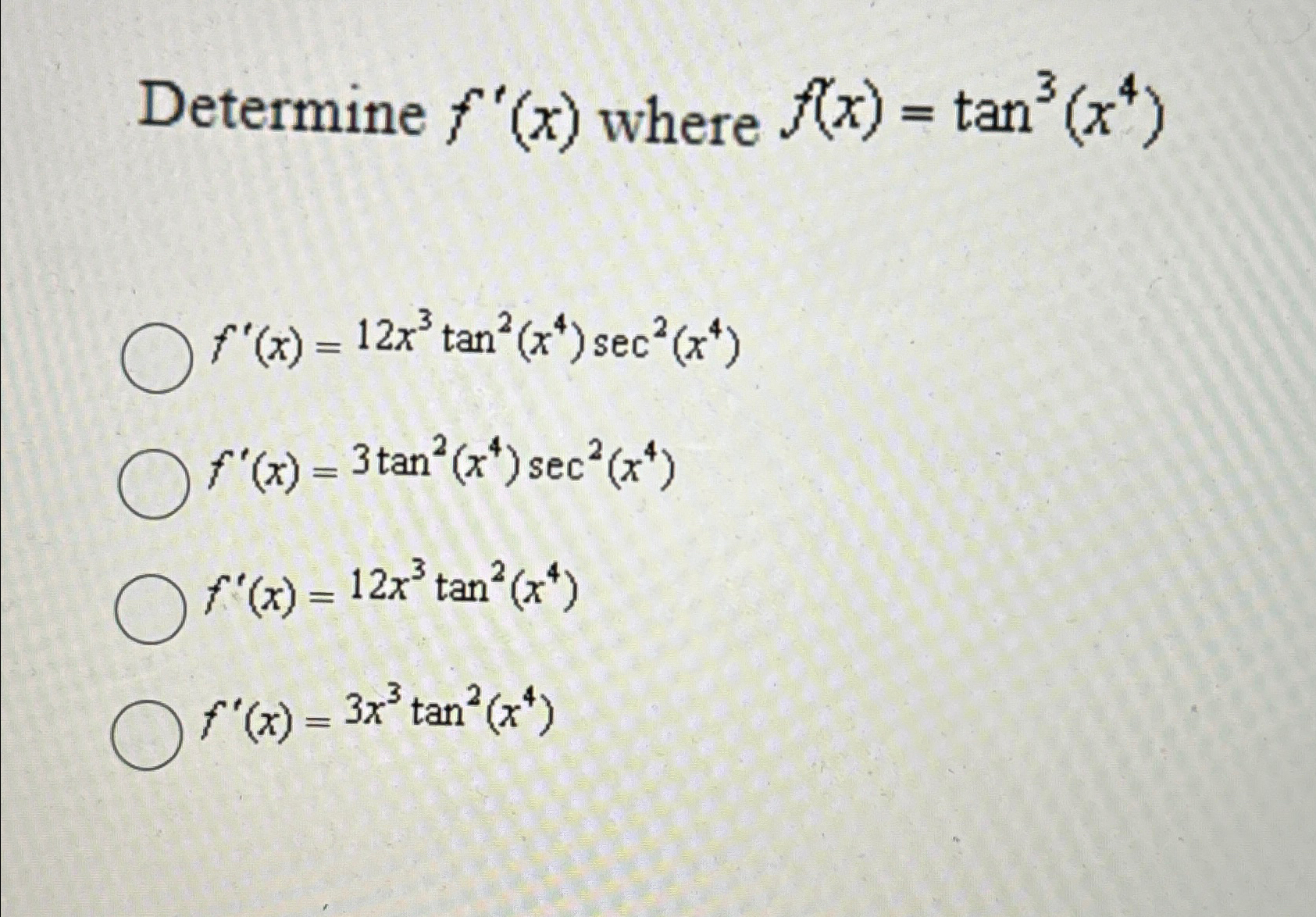 Solved Determine f'(x) ﻿where | Chegg.com